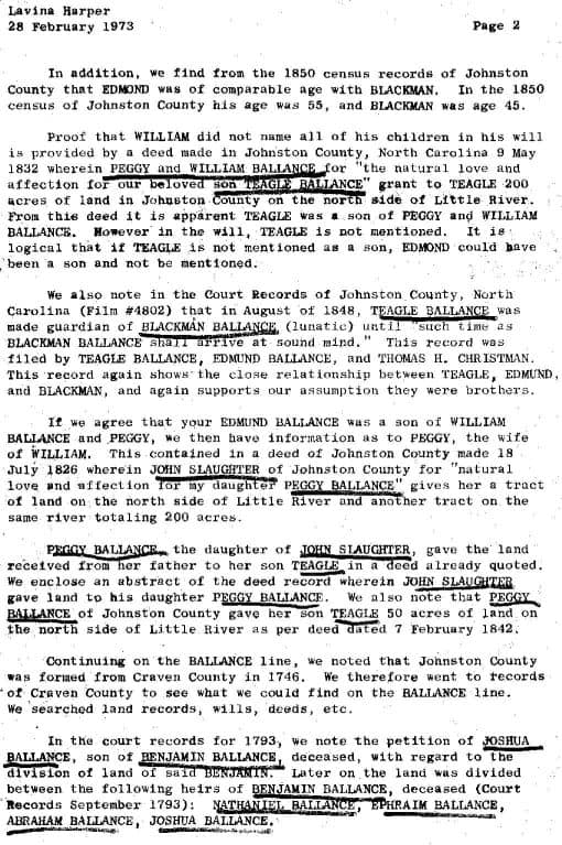 Research Letter from Gerald Haslam (Researcher) – Ballance, Slaughter ...