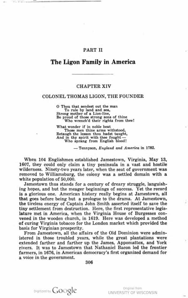 The Ligon Family and Connection – Chapter XV – Smith Harper